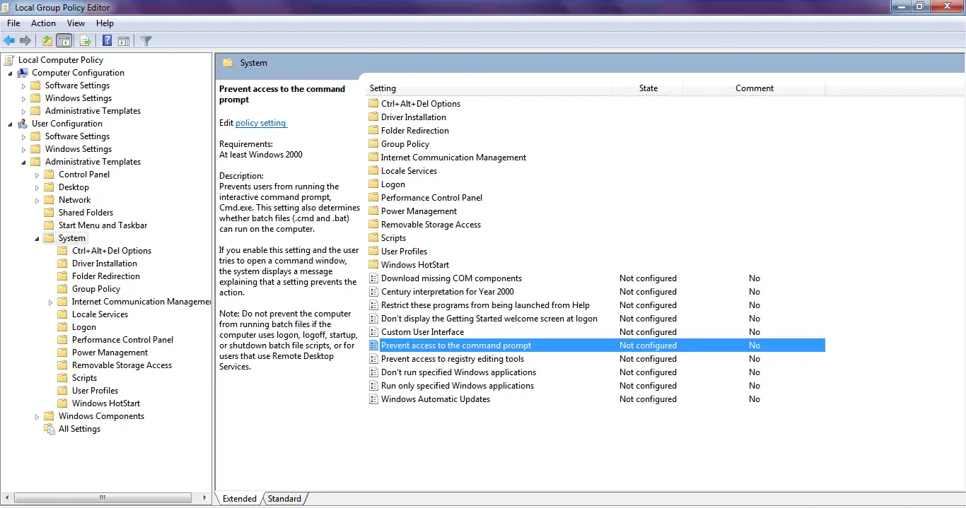 Ways to Enable/Disable Command Prompt Ways to Enable/Disable Command Prompt