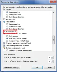 How to Enable/Disable Run Dialog box in Windows