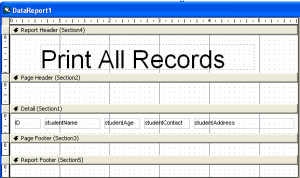 Print Records from Database in Visual Basic - iNetTutor.com