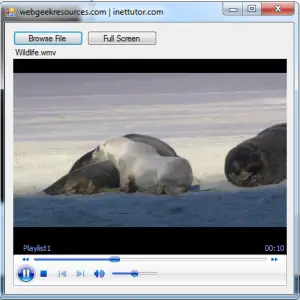 Media Player In Visual Basic Net Inettutor