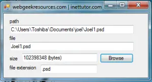 Open File Dialog in C# - iNetTutor.com