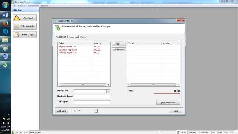 Business Permit and Monitoring System