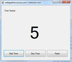 Timer in Visual Basic .Net - iNetTutor.com
