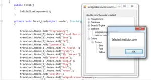 TreeView Control Demo in C# - iNetTutor.com