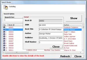 Library Book Catalog System in Visual Basic - iNetTutor.com