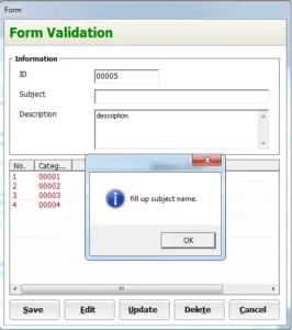 Form Validation in Visual Basic - iNetTutor.com