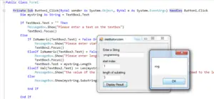Substring in Visual Basic .Net - iNetTutor.com