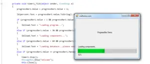 ProgressBar Demo in C# - iNetTutor.com