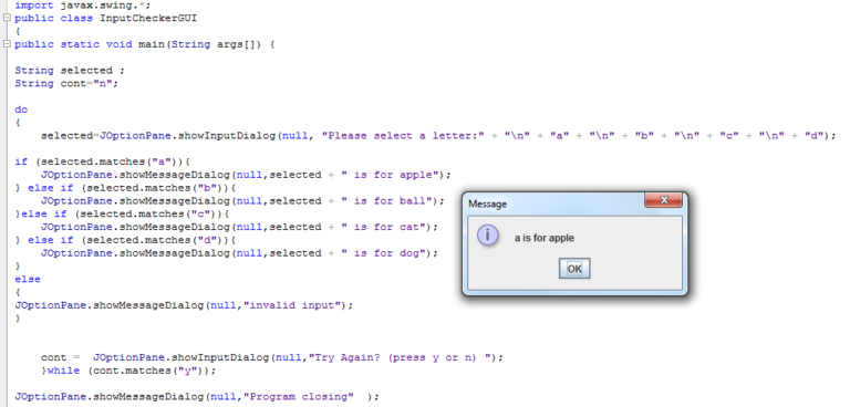 Input Checker in Java - iNetTutor.com
