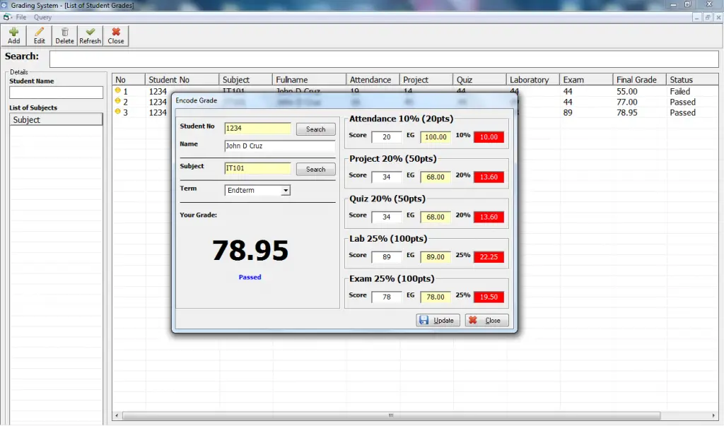 Capstone Project Topics for Grading System 2025