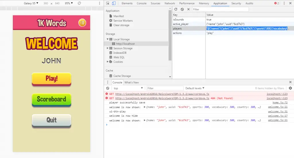 1KWORDS - Picture Guessing Game (Web and Android Version)