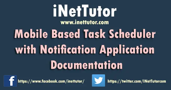 Mobile Based Task Scheduler with Notification Application Documentation ...