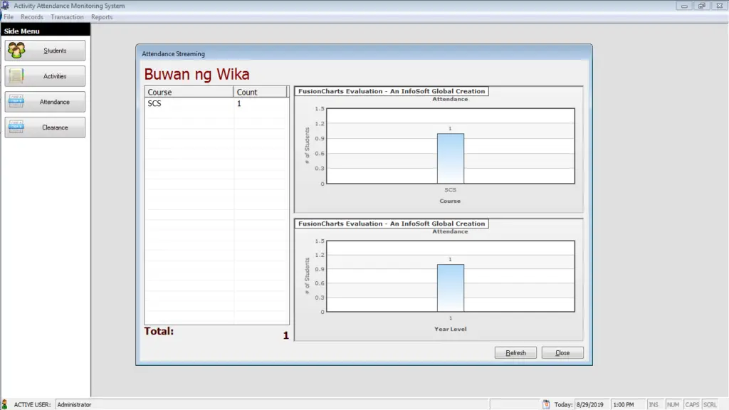 Barcode Based Activity Attendance System in Visual Basic