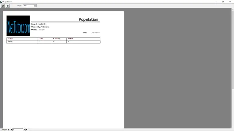 Barangay Records Management Features and User Interface