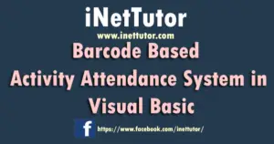 Barcode Based Activity Attendance System in Visual Basic