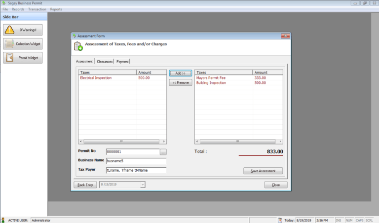 Business Permit System User Interface and Features