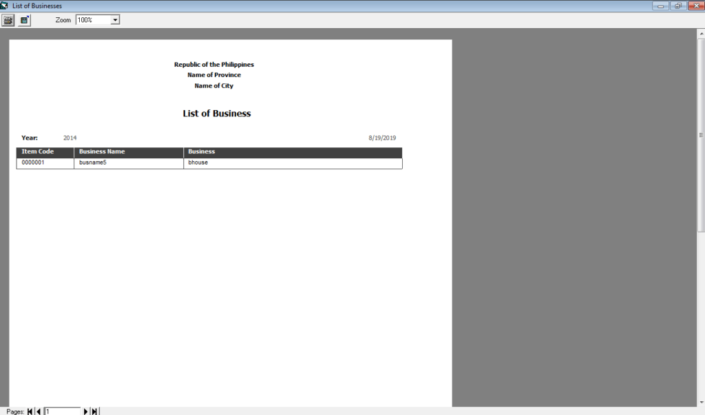 Business Permit System User Interface and Features