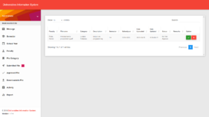 Deliverable Information System in PHP and MySQL
