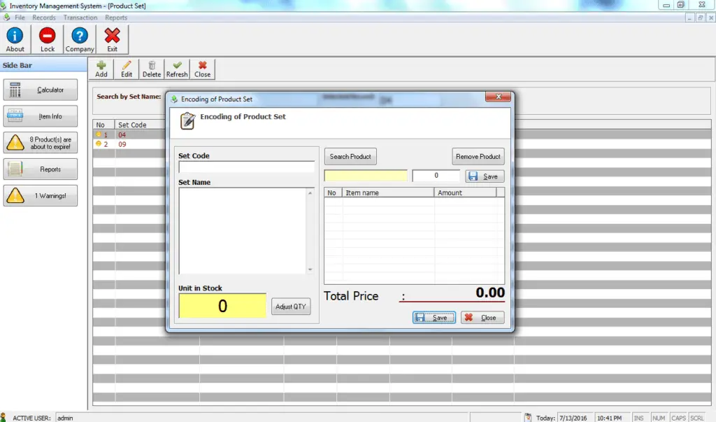 Point of Sale with Decision Support System User Interface and Features