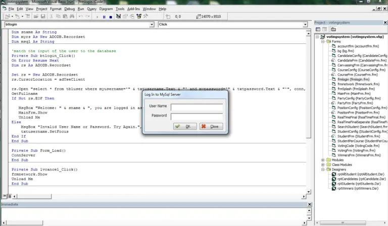 Voting System In Visual Basic And Mysql Features And User Interface 7052