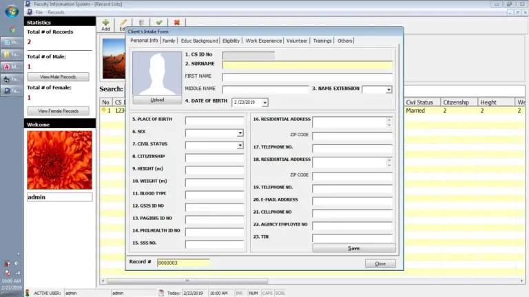 Personnel Information Management System