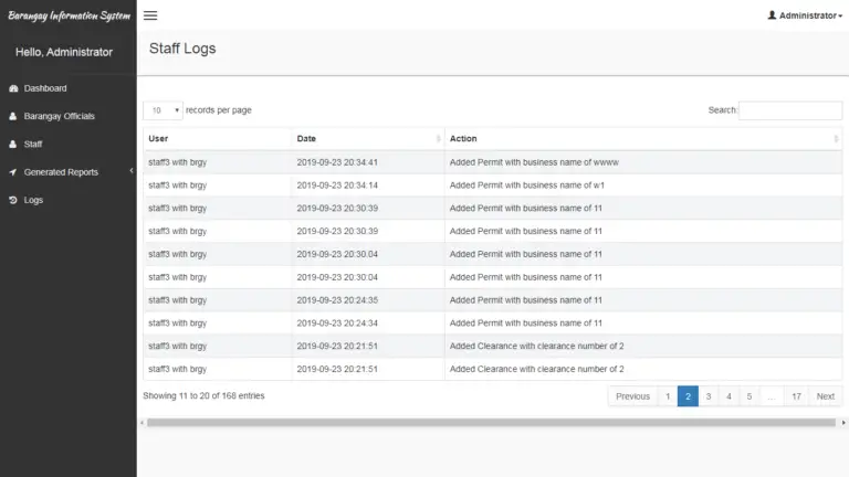 City Wide Barangay Management System in PHP and MySQL