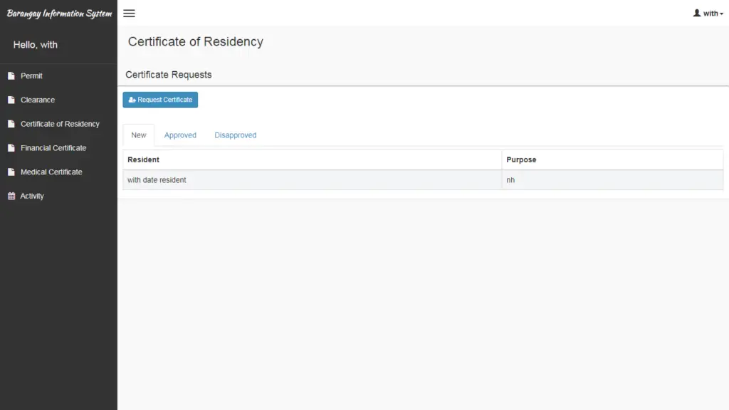 City Wide Barangay Management System in PHP and MySQL