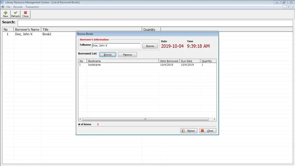 Library Resources Management System