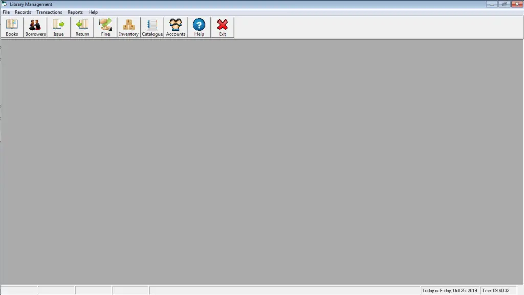 Library System with Computer Usage Time Monitoring User Interface