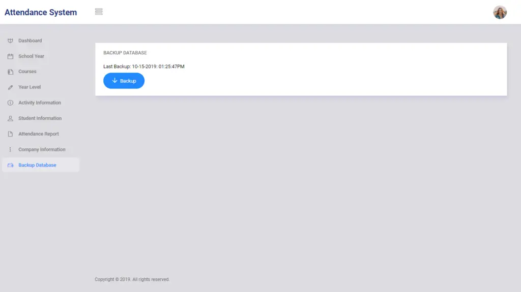 Attendance System In Php And Mysql User Interface
