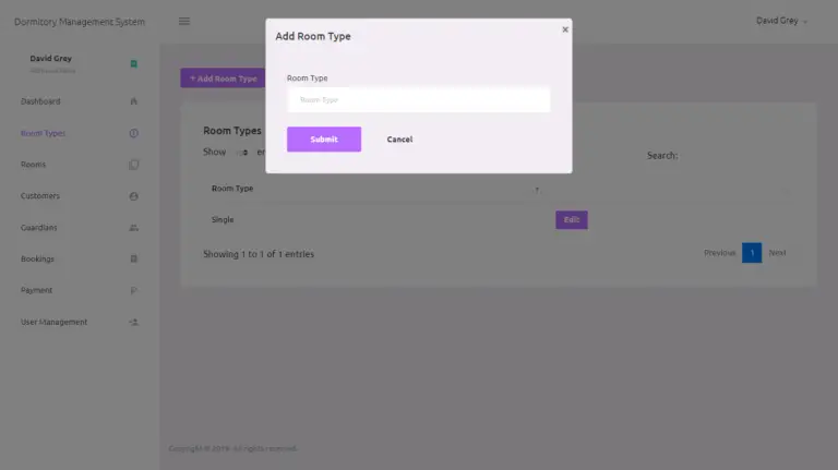 Dormitory Management System in PHP and MySQL Capstone Project - Free ...
