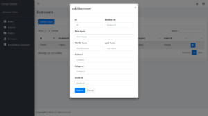 Library System Free Download Source code in Bootstrap and PHP - iNetTutor.com 2025