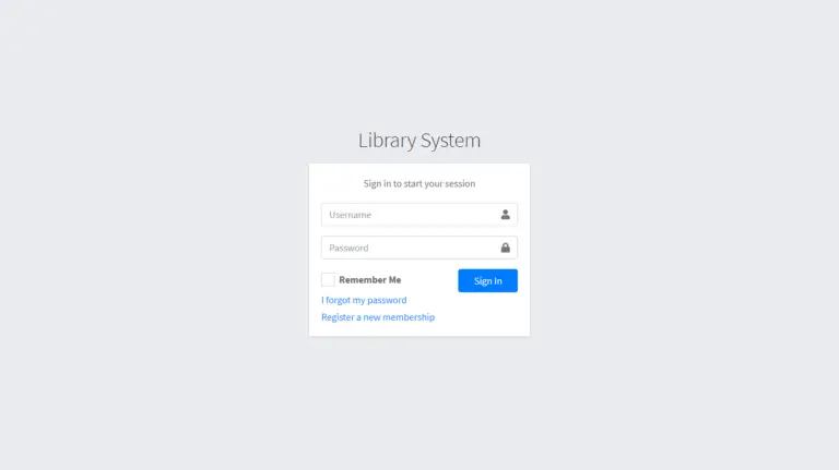 Library System Free Download Source code in Bootstrap and PHP - iNetTutor.com 2025
