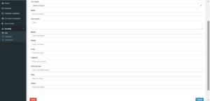 Car Rental System User Interface in Bootstrap and PHP