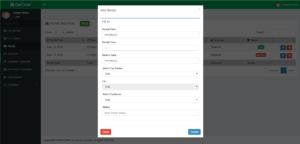 Car Rental System User Interface in Bootstrap and PHP
