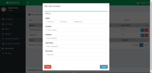 Car Rental System User Interface in Bootstrap and PHP