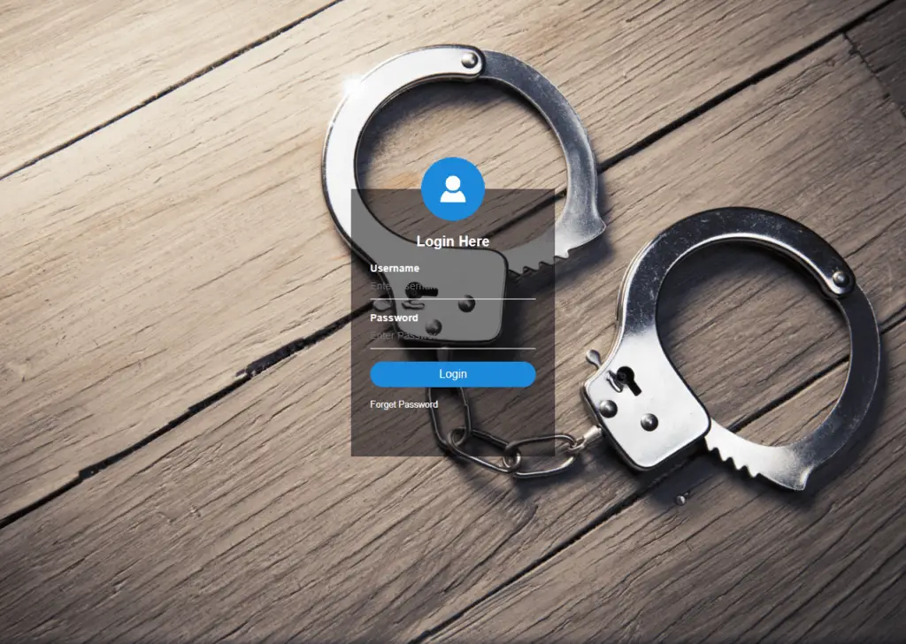 Crime Reporting System User Interface In Bootstrap And Php