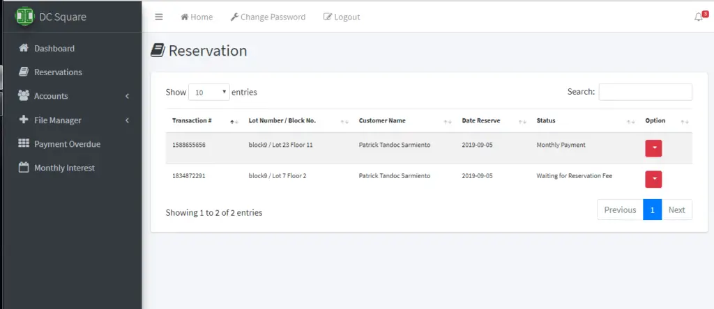 Online Reservation of Cemetery with Map Navigation