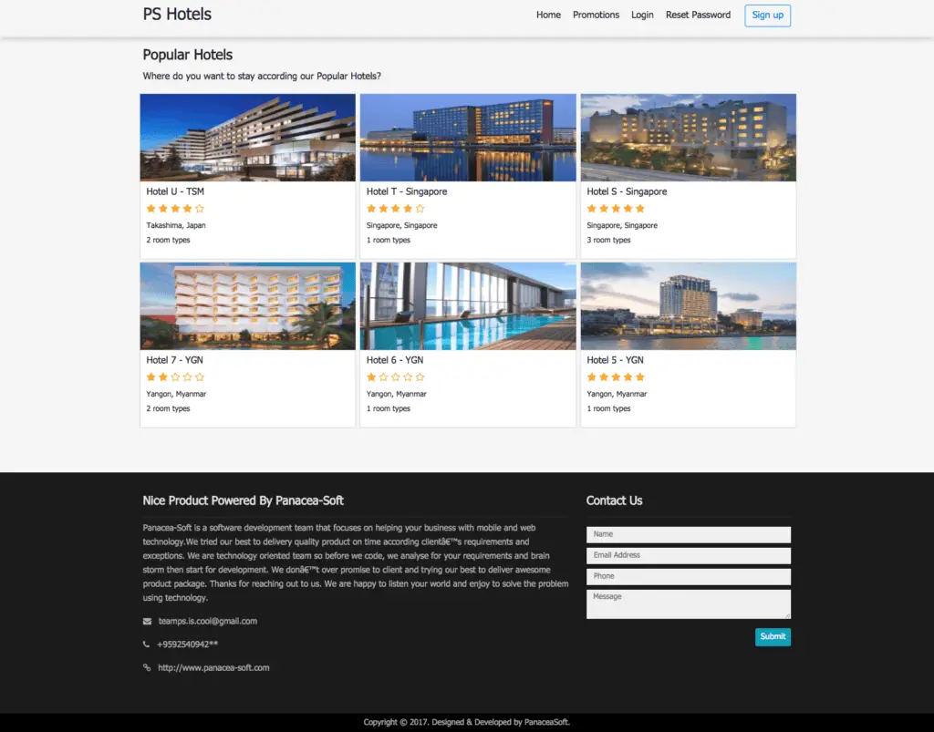 Multi Hotel Management System in PHP and MySQL