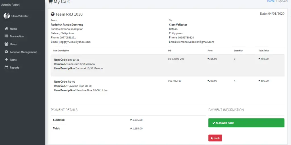 Online Shopping and Inventory System with Sales Management