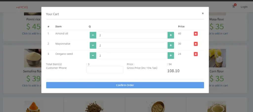 Web Based Point of Sale in PHP and MySQL