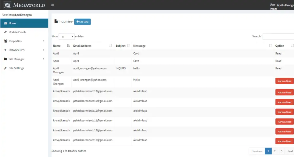 Property Management with Content Management System in PHP and MySQL