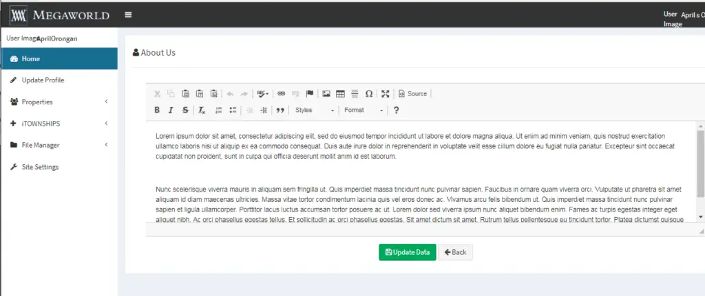Property Management with Content Management System in PHP and MySQL
