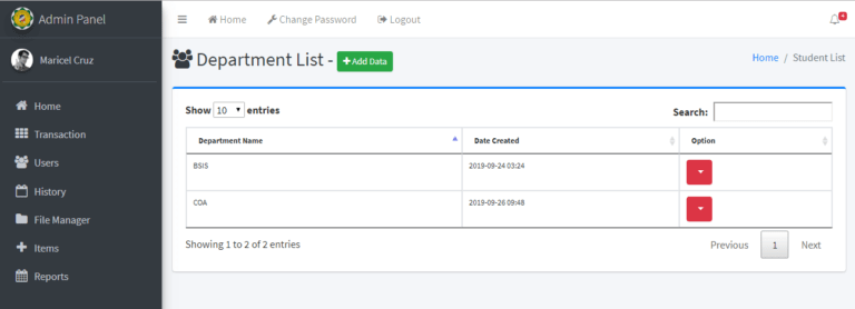 RFID Based Equipment Management in PHP and MySQL