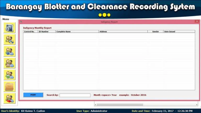 Barangay Blotter and Clearance System