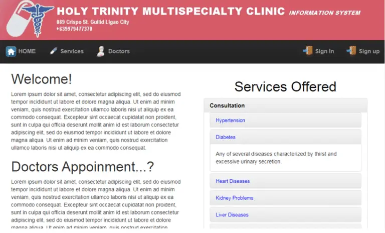 Doctor Appointment System in PHP and MySQL