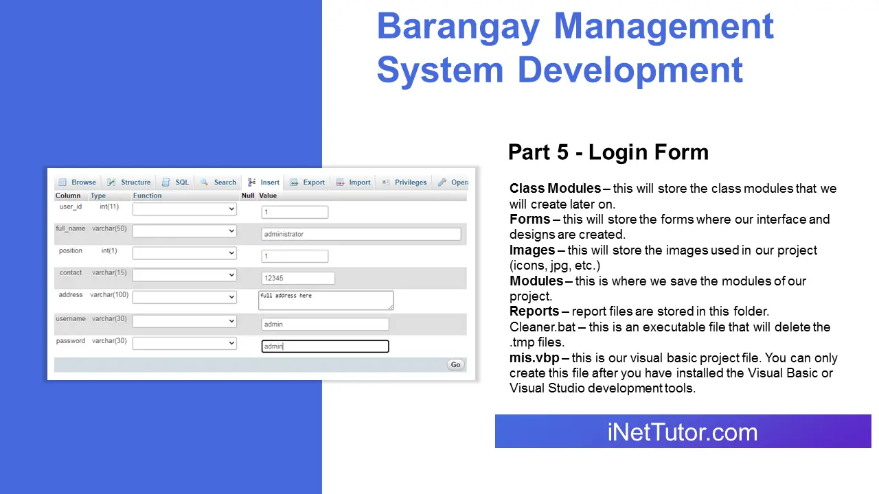 Barangay Management System Dashboard