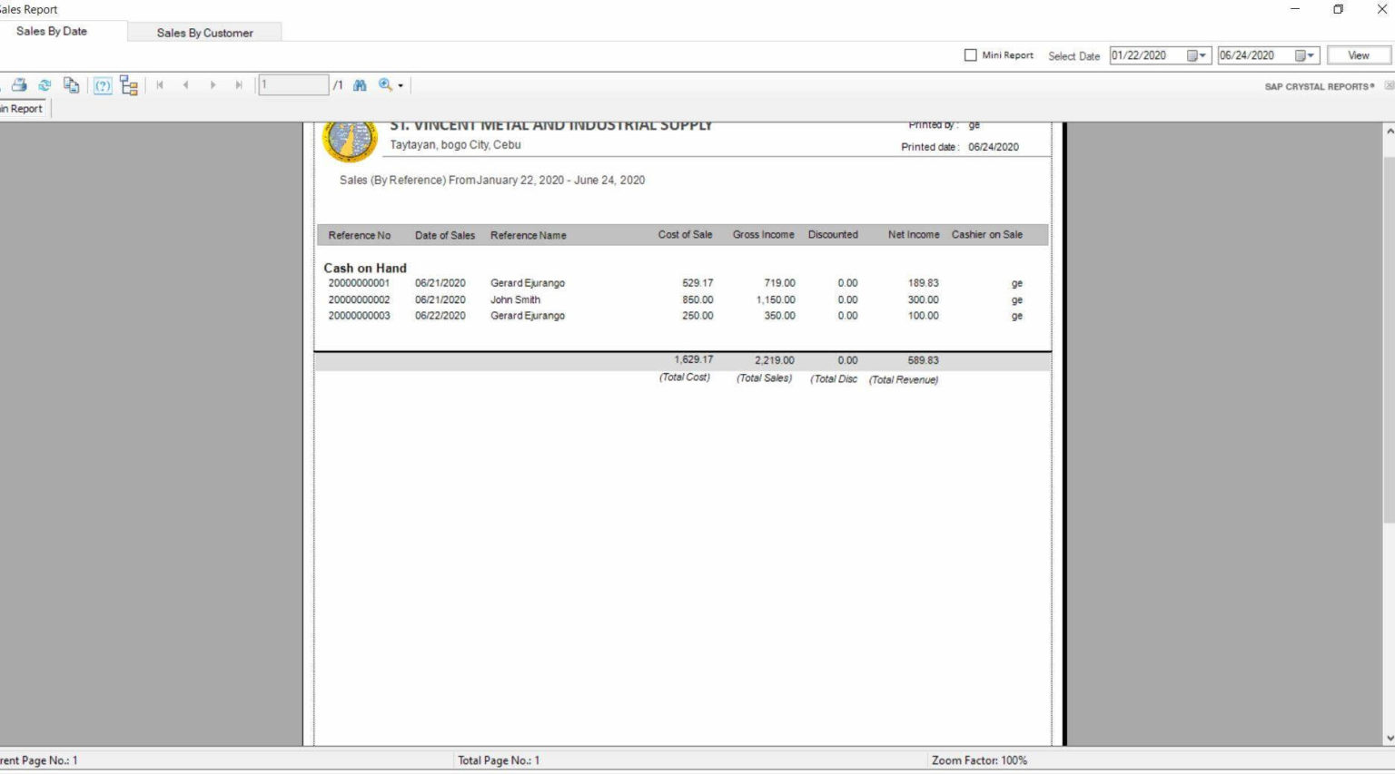 Sales and Inventory System in Visual Basic .Net