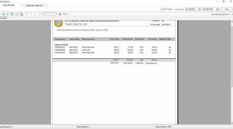 Sales and Inventory System in Visual Basic .Net