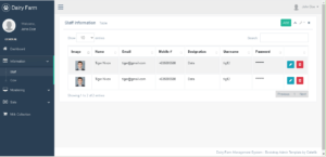 Dairy Farm Management System in PHP and Bootstrap